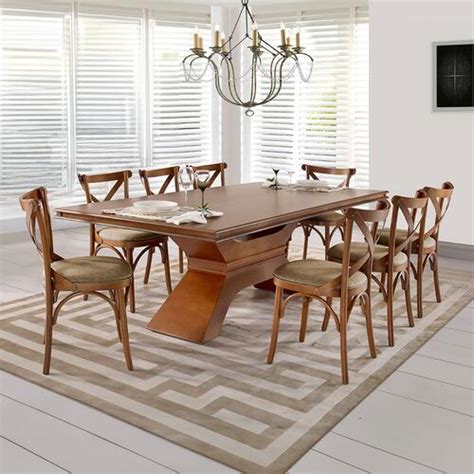 Conjunto Mesa Retangular Manchester Linz Móveis Modema