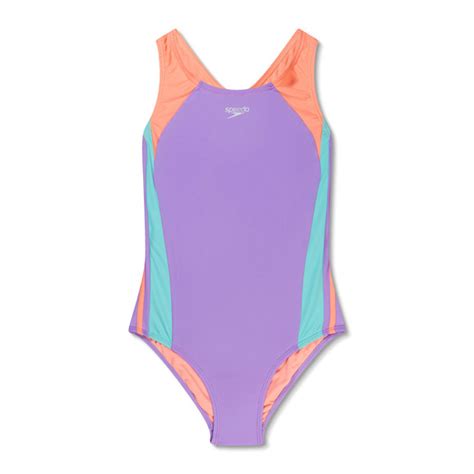 Speedo Infinity Splice Girls One Piece Swimsuit Sports Experts