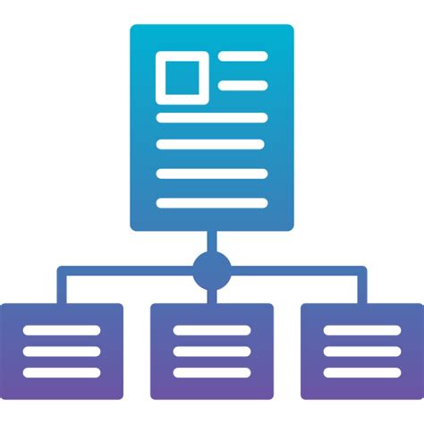 Data Modelling Generic Flat Gradient Icon