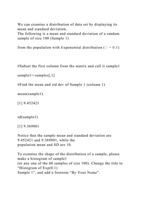 1 Lab 4 The Central Limit Theorem And A Monte Carlo Sidocx