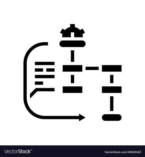 Uml Diagrams Analyst Glyph Icon Royalty Free Vector Image