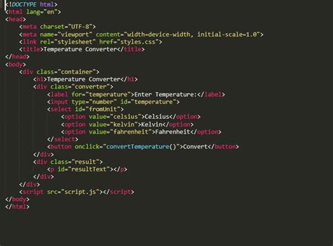 Vighnesh Nayak On Linkedin Internshipproject Temperatureconverter