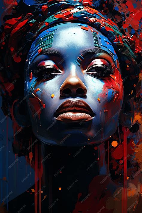 Premium Ai Image African Influence Fantasy Illustrations