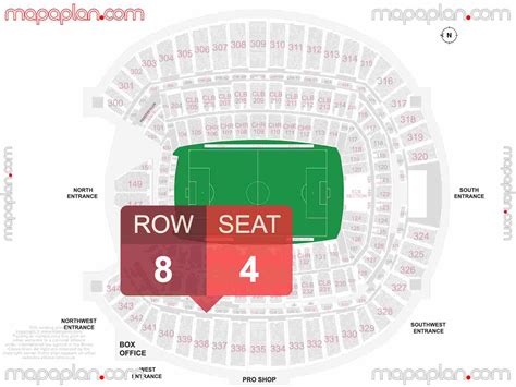Seattle Lumen Field Detailed Interactive Seating Chart With Seat And Row