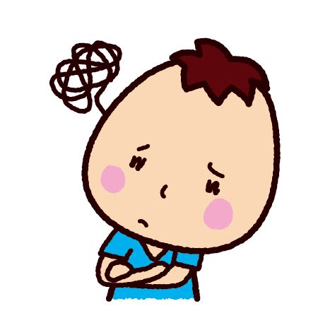 困った顔のイラスト イラストくん