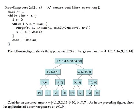Solved An Array Followed By Merging Ie The Array Is