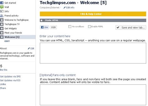Tutorial On How To Add Iframe Tabs To Your Facebook Page Techglimpse
