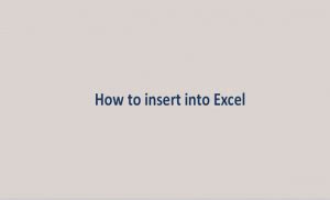 How To Insert Tables Charts Links Texts Files Into Excel