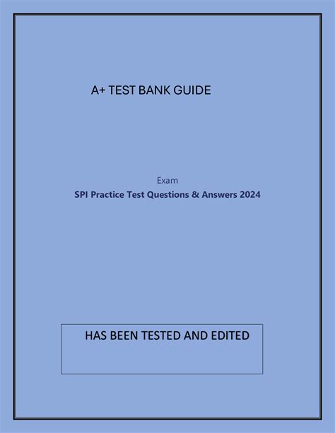 Spi Practice Test Questions And Answers 2024 Scholarfriends