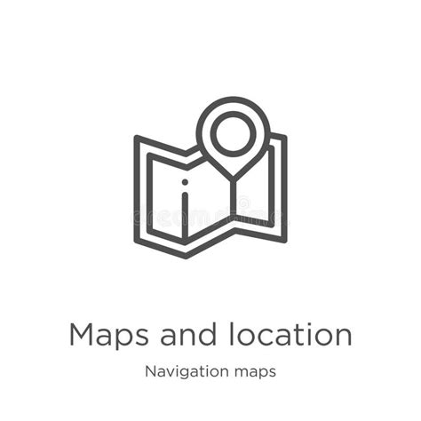 Maps And Location Icon Vector From Navigation Maps Collection Thin