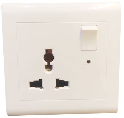 Supply 13a Universal Socket With Switch Abs Panel White Color Wholesale