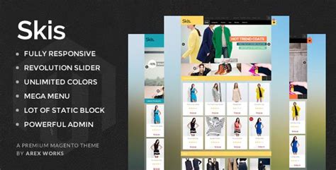 Am Skis Multi Purpose Magento Theme Magento Free Website Themes