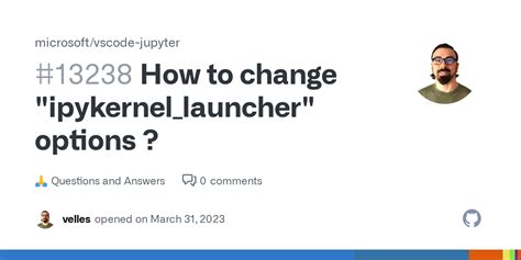 How To Change Ipykernel Launcher Options Microsoft Vscode Jupyter