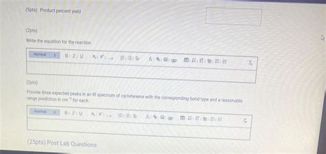 solved data collection amount of reactant used in grams 9