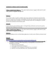 Assignment 2 Chapters 3 And 4 1 Docx Assignment 2 Chapters 3 And 4 30 Points Possible