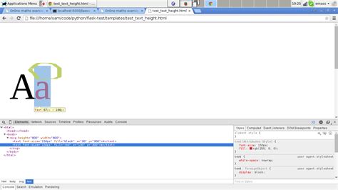 Css Controlling The Vertical Space Of A Character In Html Stack Overflow