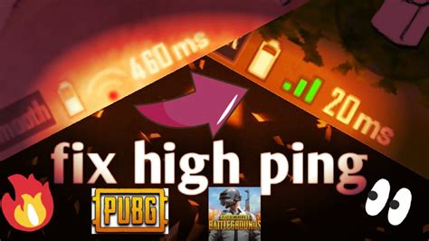 ️fix High Ping Problem In Pubg Mobile Youtube