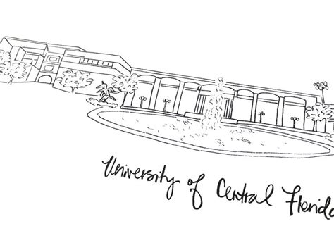 UCF Art Print University Of Central Florida FL Etsy University Of Central Florida Art