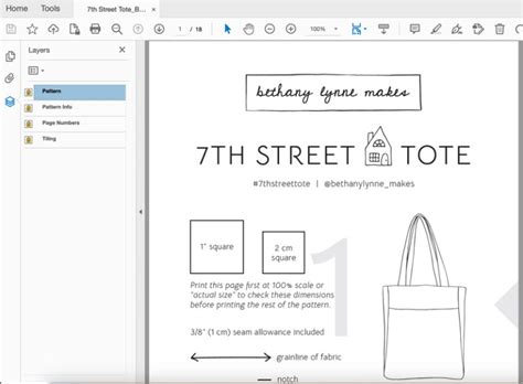 How To Print And Assemble A PDF Sewing Pattern Bethany Lynne Makes
