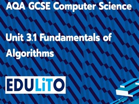 Teacher Powerpoints Unit 31 Fundamentals Of Algorithms 8525 From
