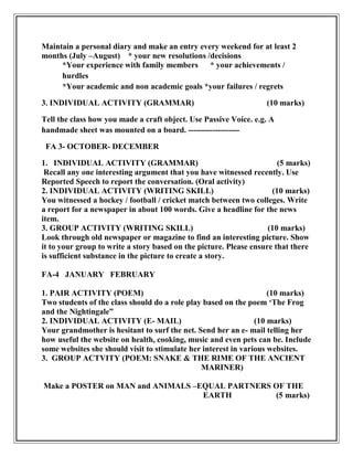 Activity Class X PDF