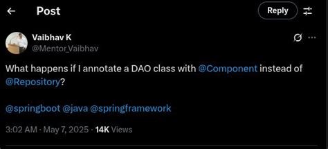 Spring Annotations 𝘾𝙤𝙢𝙥𝙤𝙣𝙚𝙣𝙩 Vs 𝙍𝙚𝙥𝙤𝙨𝙞𝙩𝙤𝙧𝙮 Yusuf Olosan