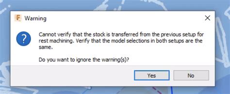 Cannot Verify That The Stock Is Transferred Warning In Fusion