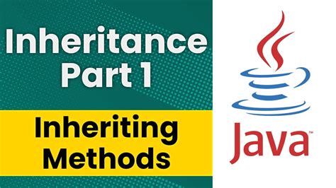 Inheritance In Java Part 1 Inheriting Methods Youtube