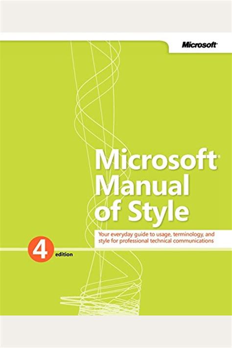 Buy Microsoft Manual Of Style Book By Microsoft Corporation