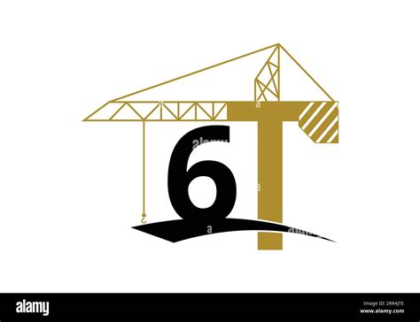 Letter 6 Construction Logo Symbol Vector Template Stock Vector Image And Art Alamy