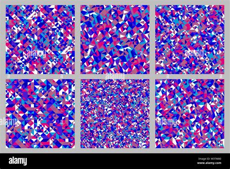 Geometrical Triangle Pattern Background Design Set Abstract Vector Graphic Stock Vector Image