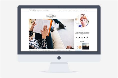 Typewriter Responsive Blog Theme Blog Themes Blog Themes Wordpress Business Illustration