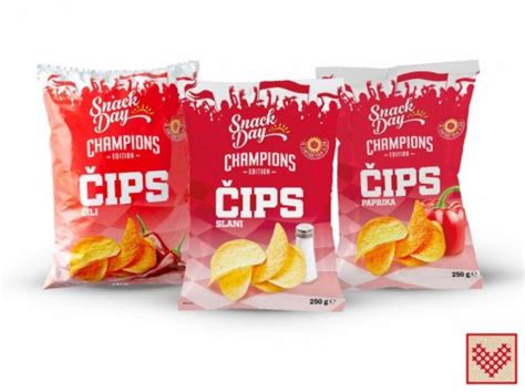 Navijački čips Snack Day Slani Paprika Ili čili Lidl Akcija