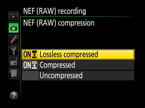 Compressed Vs Uncompressed Vs Lossless Compressed Raw Options