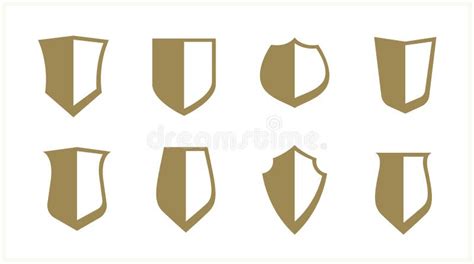 Classical Shields Collection Vector Design Elements Defense And Safety