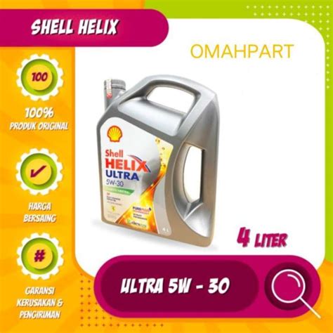 Promo Shell Helix Ultra 5w 30 4l Dexos 1 Oli Mobil Full Syinthetic Diskon 20 Di Seller