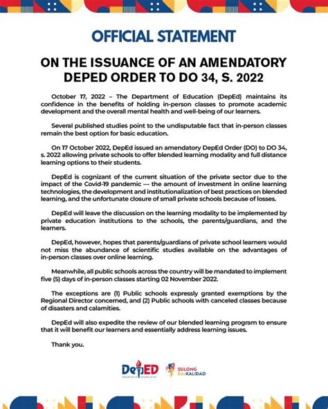 Deped Oks Private Schools To Continue Blended Learning Mandatory In