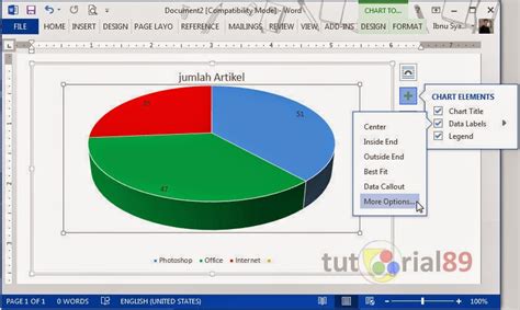 Cara Membuat Diagram Pie Di Word