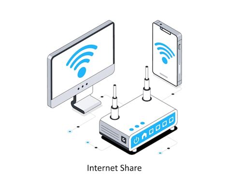 Premium Vector Internet Share Isometric Stock Illustration Eps File Stock Illustration