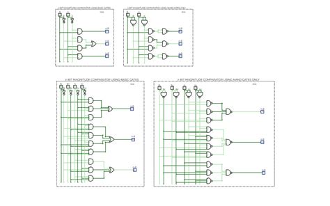 CircuitVerse Experiment Design Of Magnitude Comparator