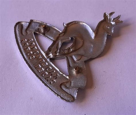 Vintage Sa Cadet Corps Cap Badge No Lugs · Mancaveman