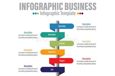 6 Steps Modern Timeline Diagram Calendar With Months Rectangle Title Workflow Presentation