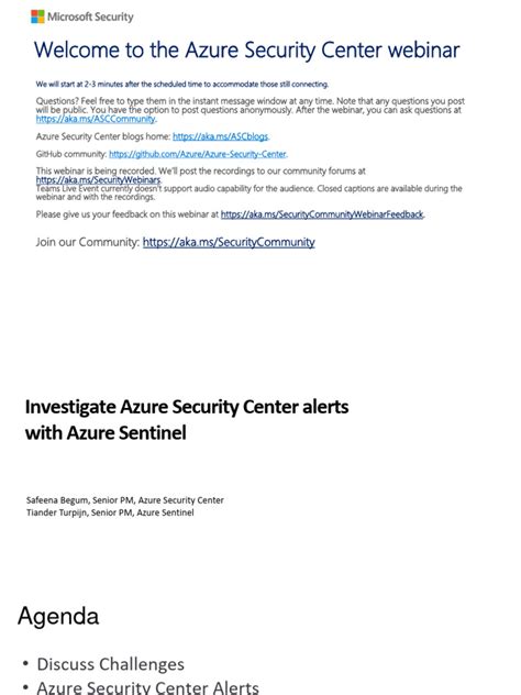 Investigate Azure Security Center Alerts With Azure Sentinel Pdf