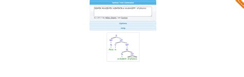 syntactic trees for sentence they stopped the man