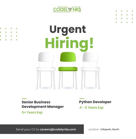 Codelynks On Linkedin Immediatehiring Expansion2022 Hiringnow Openings Pythondeveloper
