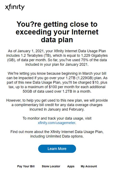 Update Comcast Xfinity Data Cap Enforcement Jason N Gaylord