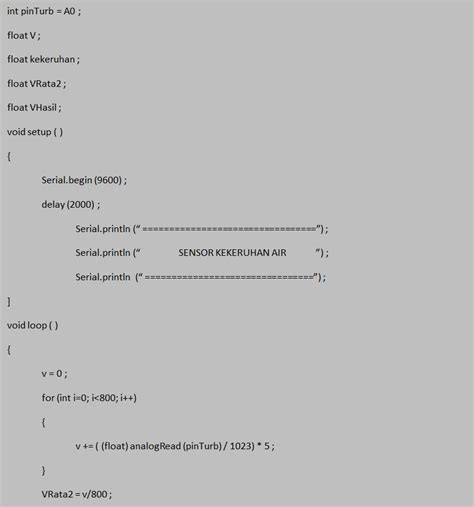 arduino dan turbidity sensor mode analog