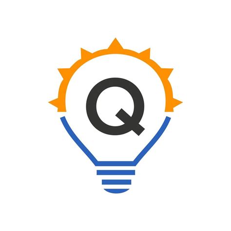 Letter Q Light Bulb Vector Template 17664814 Vector Art At Vecteezy