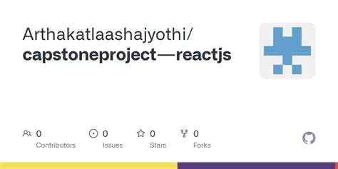 Github Arthakatlaashajyothicapstoneproject Reactjs
