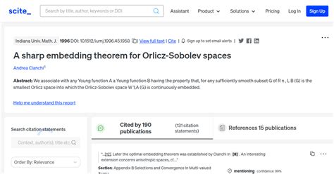 A Sharp Embedding Theorem For Orlicz Sobolev Spaces